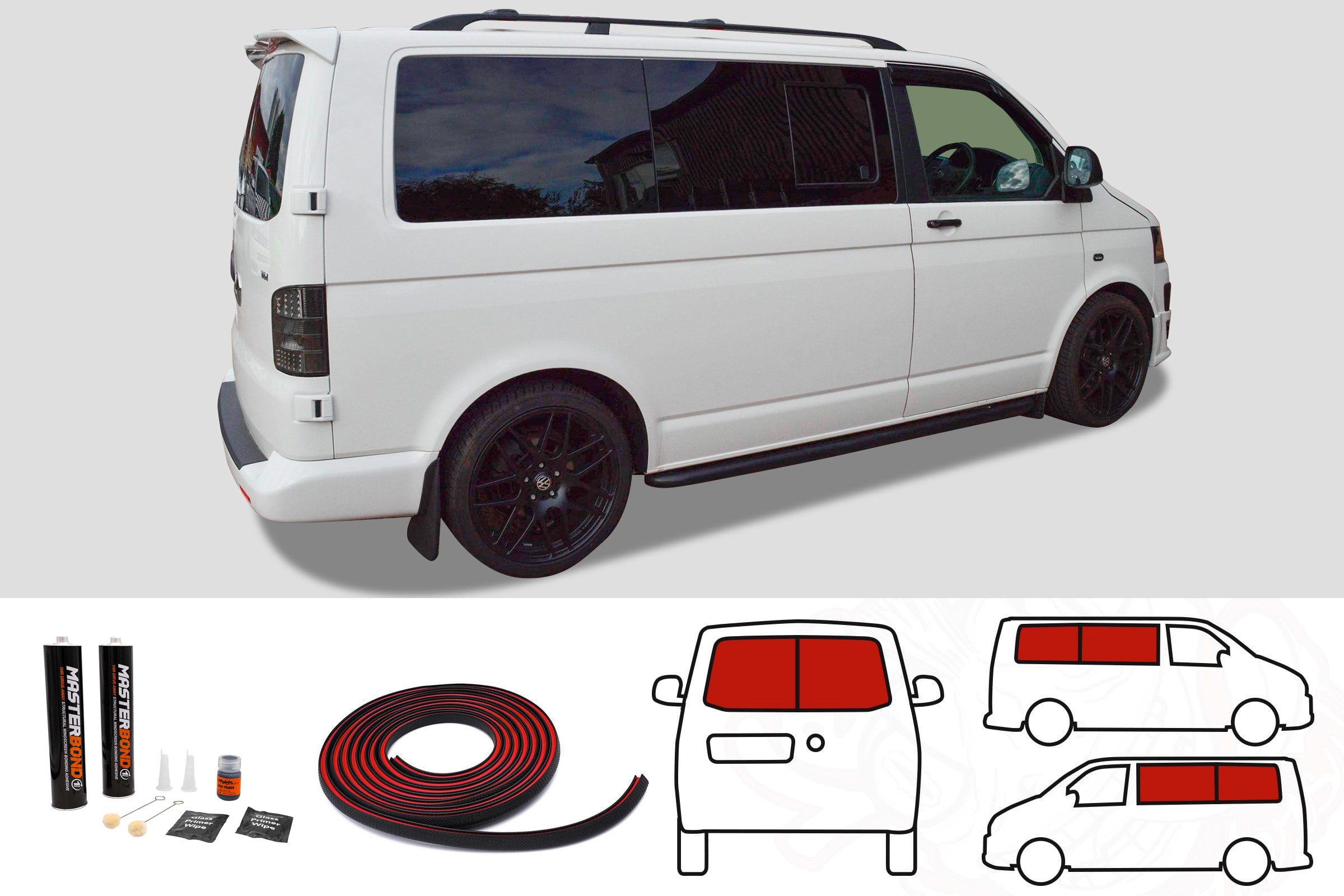 VW T5 Tinted Full Window Package - Lowest UK Price