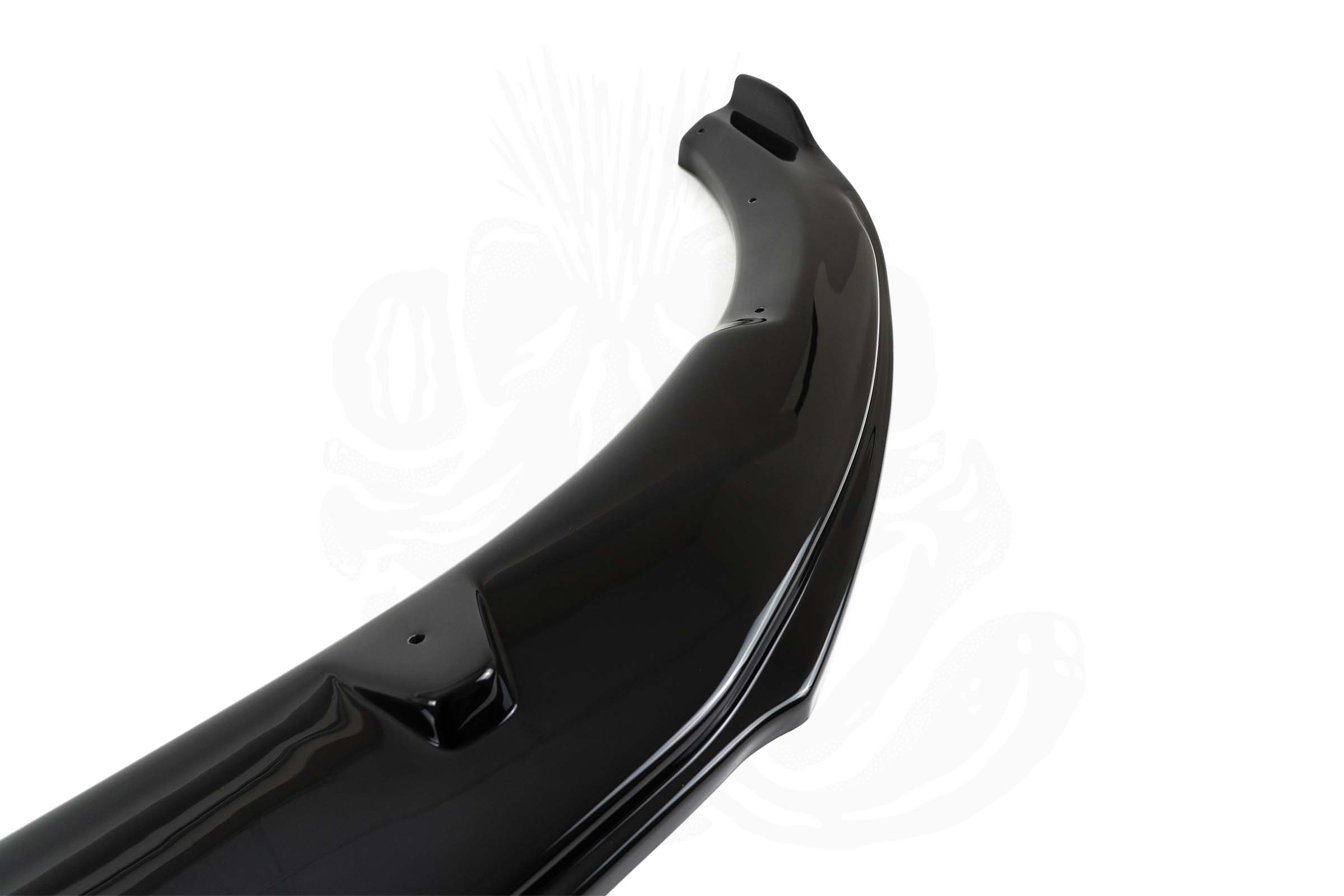 VW T6 Gloss Black Front Splitter For Under Genuine Bumper - Vee Dub
