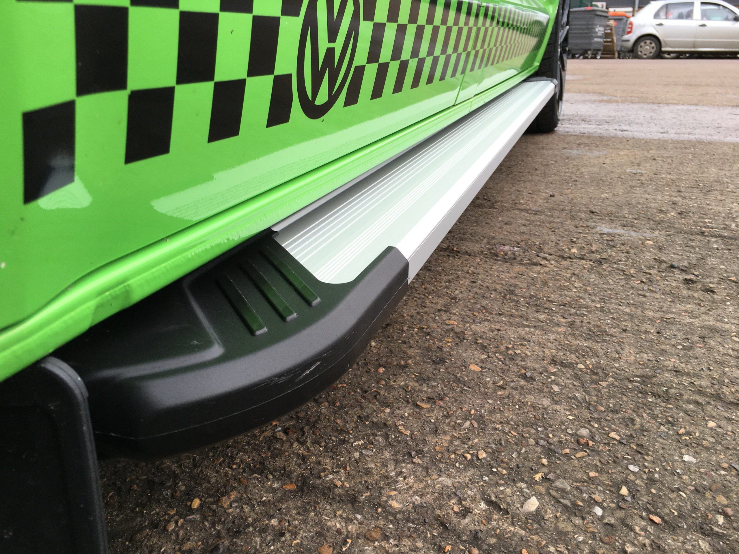 VW T6/T6.1 Satin Aluminium Vector Side Steps - Vee Dub Transporters