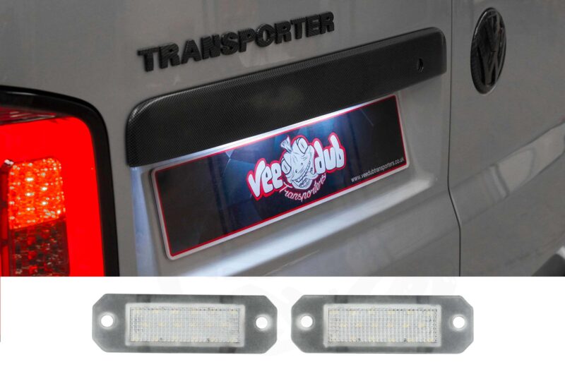 VW T6/T6.1 LED Rear Number Plate Lights - Vee Dub Transporters